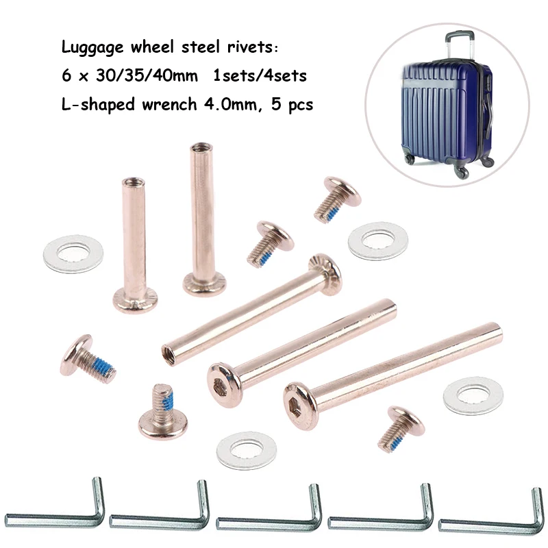 4set-6-30-35-40mm-Luggage-Accessories-Stainles-Steel-Luggage-Screws ...