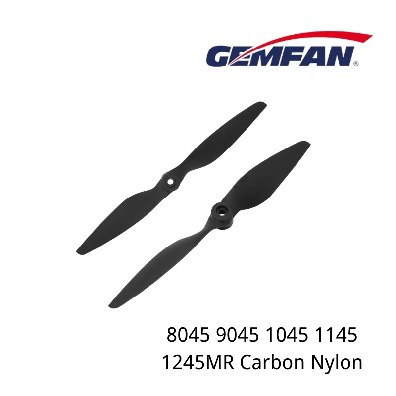 Gemfan 8045 9045 1045 1145 1245MR Carbon Nylon Propeller Props 2 Blade ...