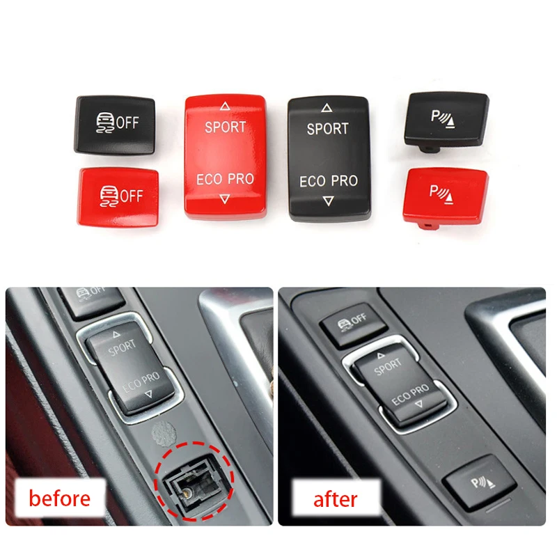 A-Set-Car-Console-ESP-Antislip-Switch-Sport-Buttons-Radar-Sensor-Key ...