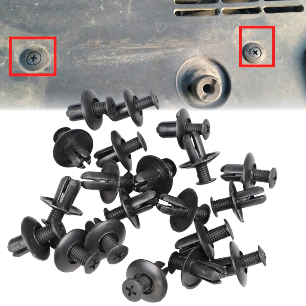 Car Expansion Screw Buckle Bumper Clips 8mm Plastic Auto Trunk Buckle ...