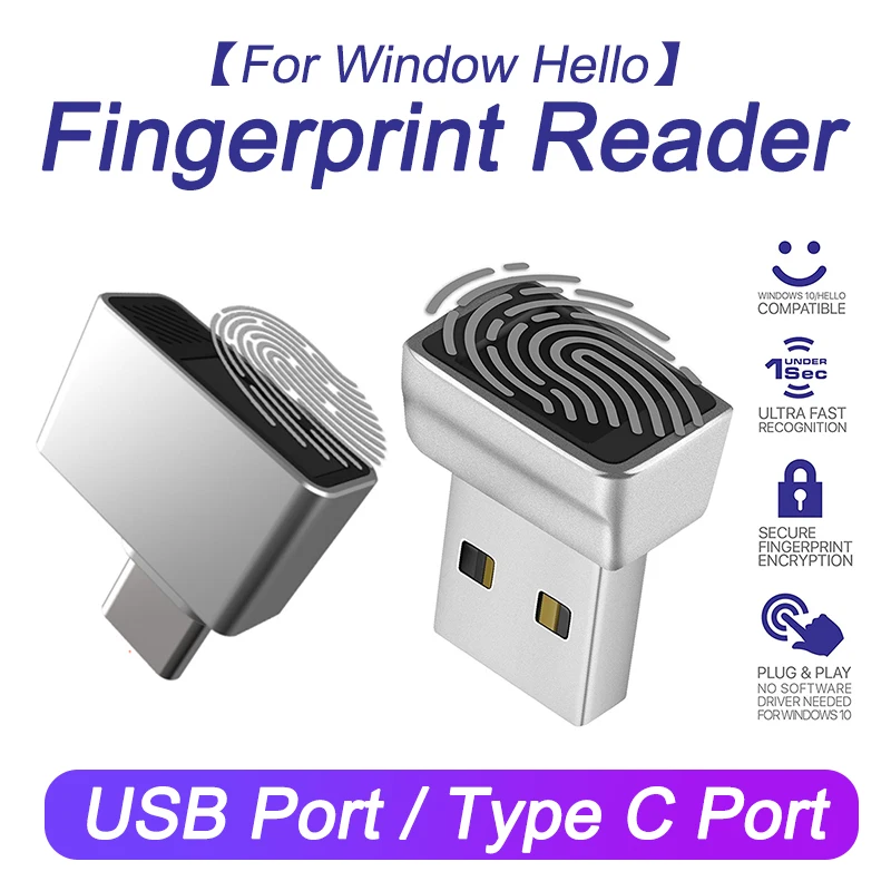 Tipo-c-usb-scanner-biom-trico-leitor-de-dedo-10-impress-es-digitais ...