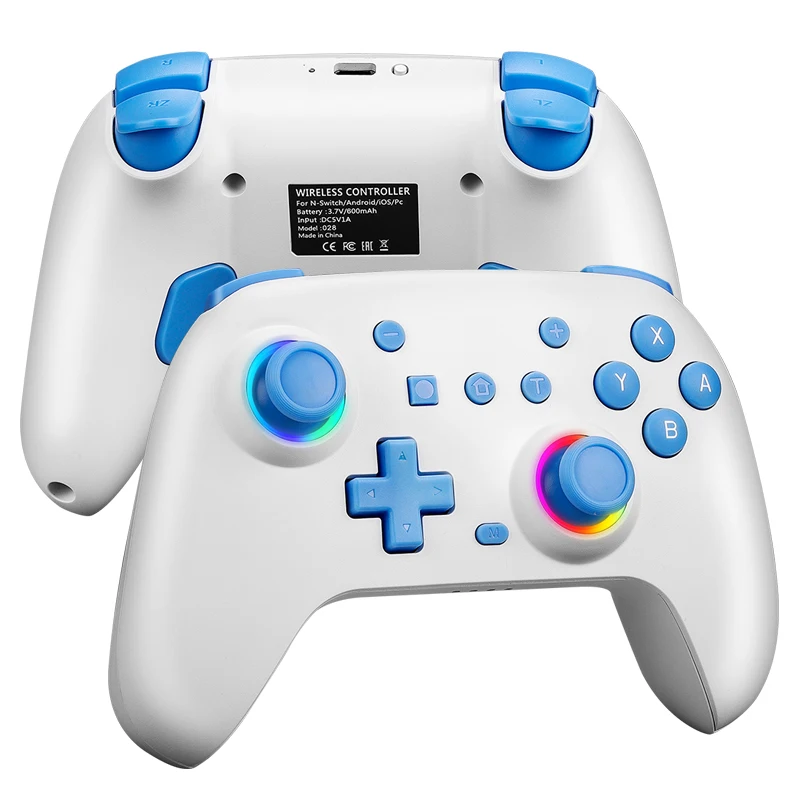 Mando-inal-mbrico-RGB-para-Nintendo-Switch-OLED-Lite-Steam-Android-PC ...