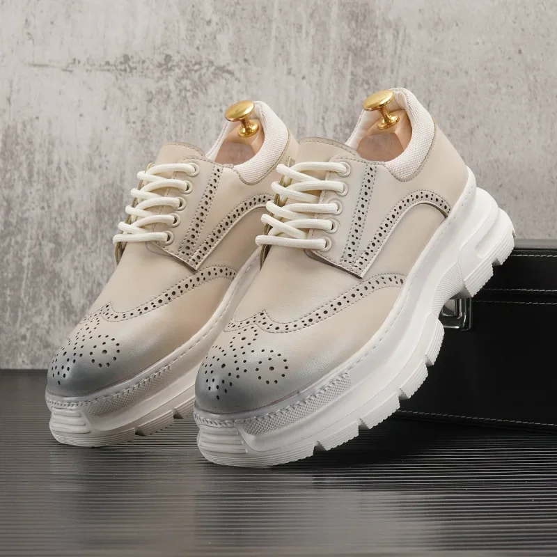 Elevator-Brogue-Shoes-for-Men-Leather-Business-Casual-Shoes-British ...