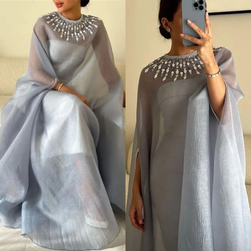Prom-Dress-Saudi-Arabia-Organza-Beading-Ball-Gown-O-Neck-Bespoke ...