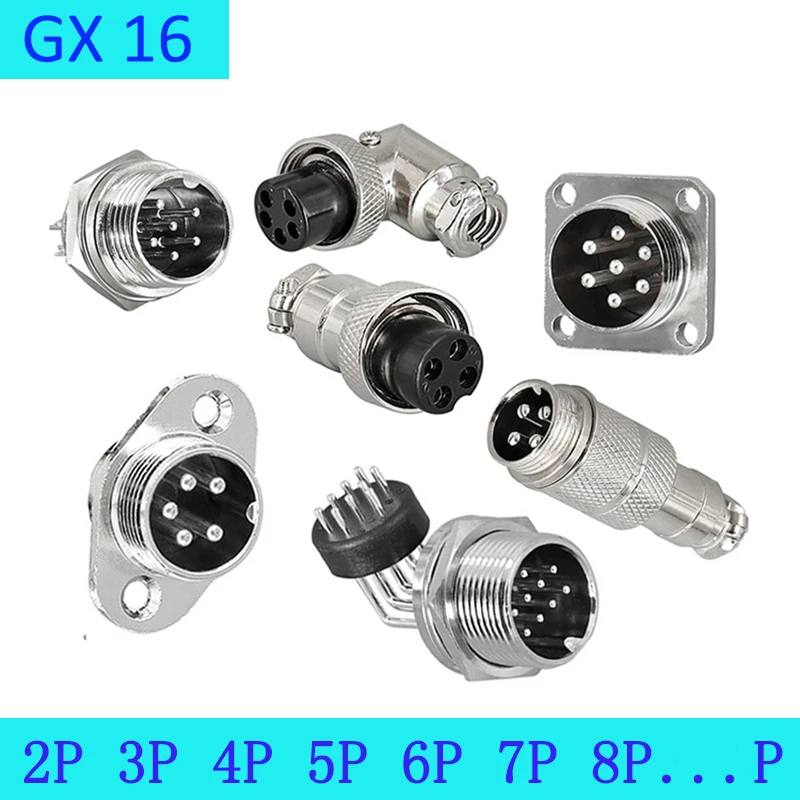 Gx16 2 Pins 16mm Aviation Connector | Gx16 5 Pins 16mm Aviation ...