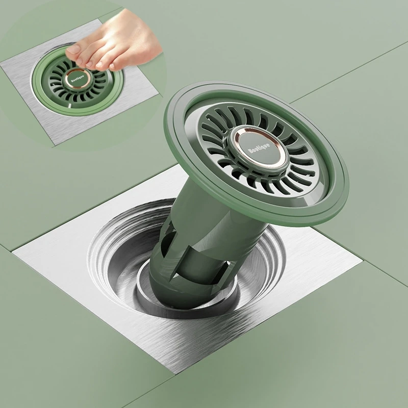 Shower-Floor-Drain-Strainer-Sewer-Anti-Odor-Insect-Inner-Core-Floor ...