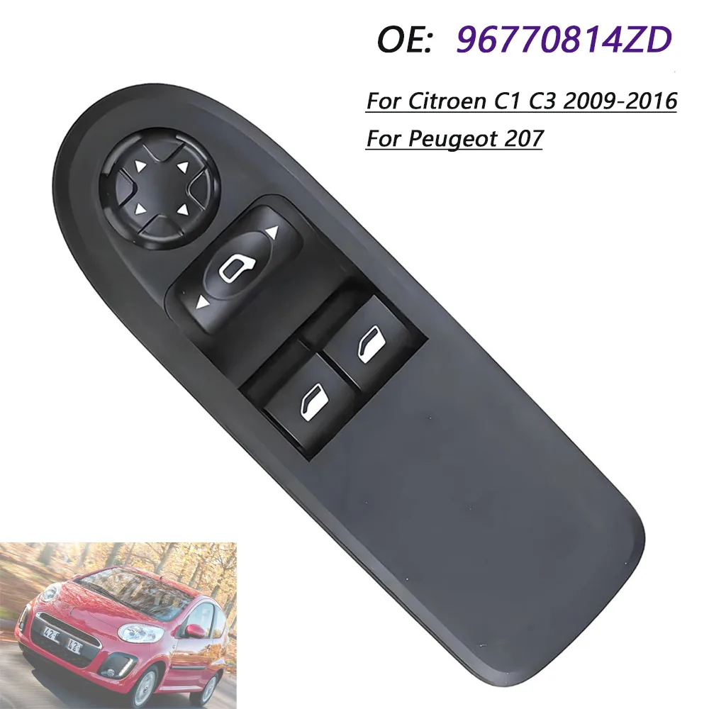 For Citroen C1 C3 2009-2016 Peugeot 207 Electric Master Power Window ...