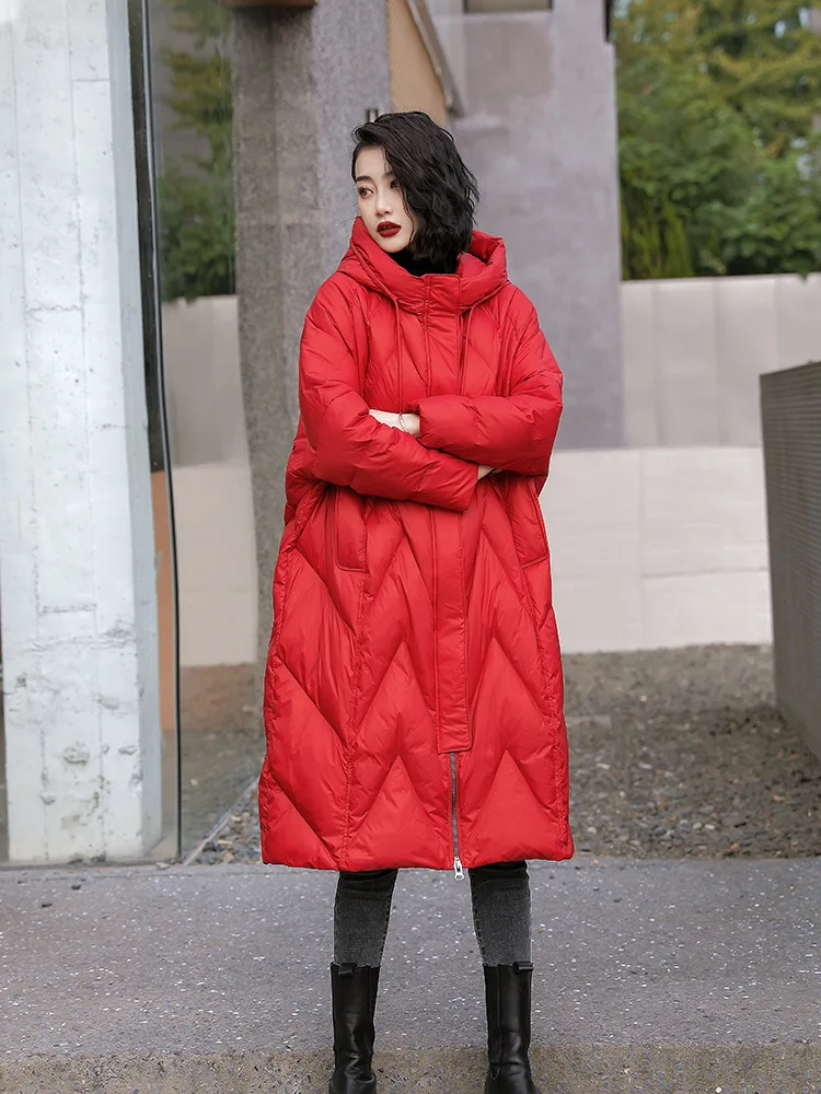 Winter Jackets Woman 2025 Large Size Thickened Long Down Coats 90% ...
