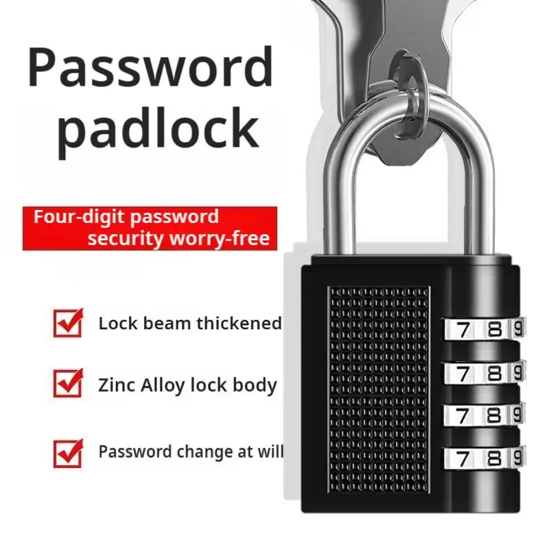 4-digit-Combination-Lock-Warehouse-Door-Locker-Backpack-Zinc-Alloy ...
