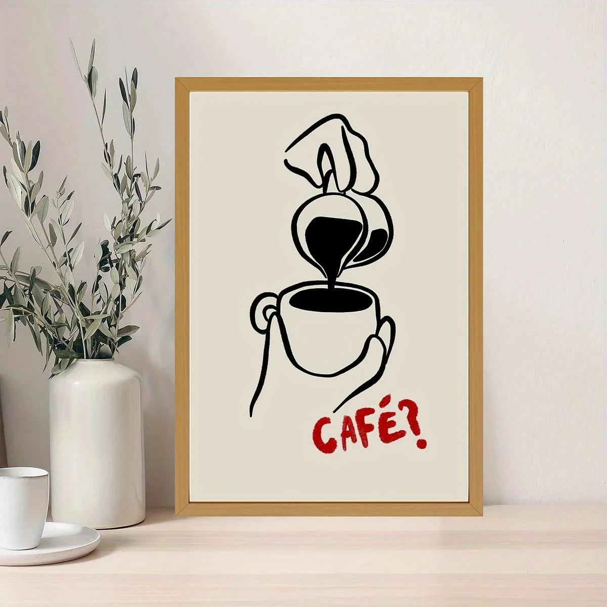 Essência criativa chique xícara de café arte da parede impressões ...