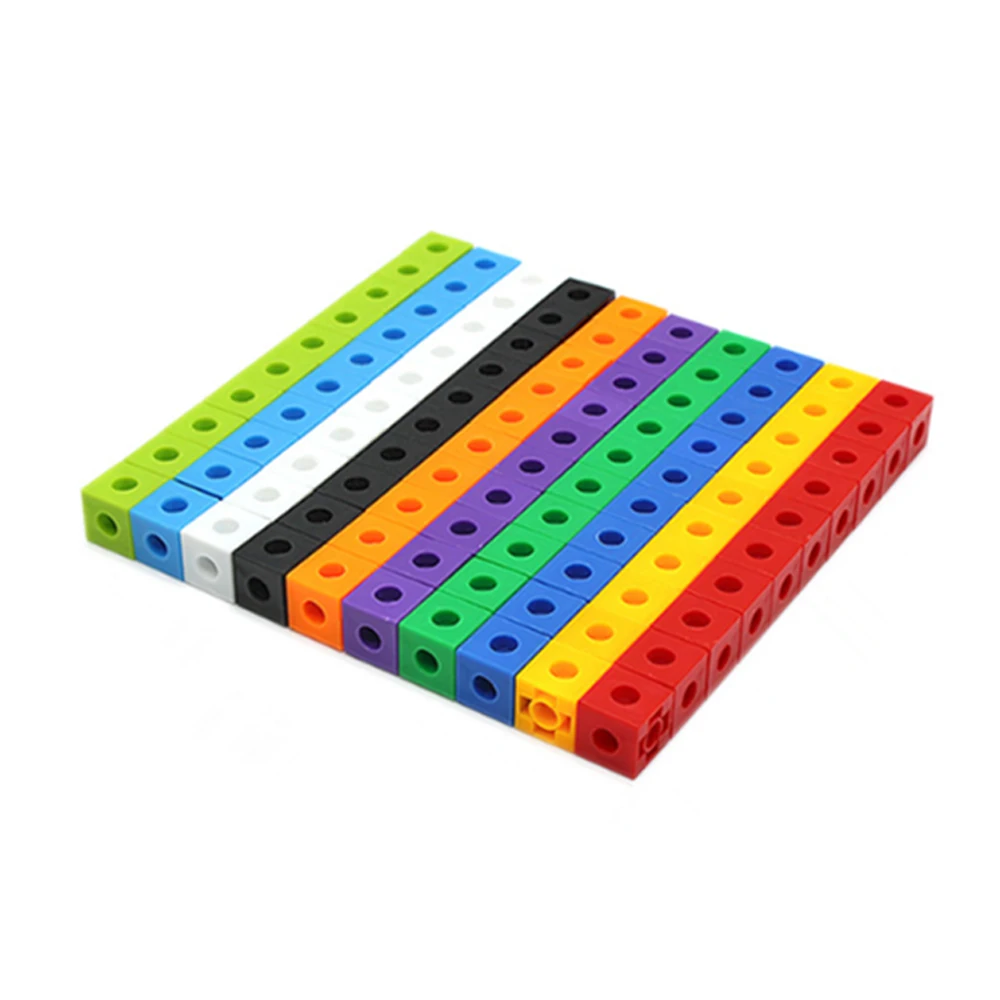 100 Pcs Multilink Linking Cubes Math Manipulative Counting