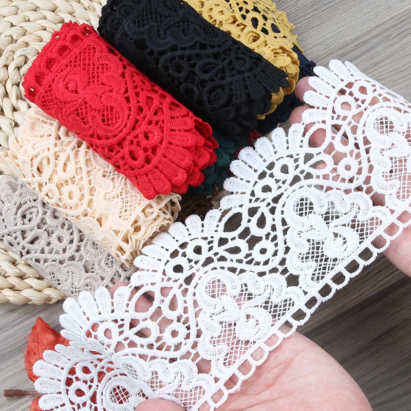 3-Meters-Floral-Embroidered-Lace-Ribbon-DIY-Apparel-Sewing-Fabric-10cm ...