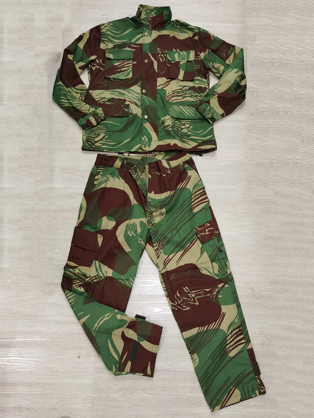 Men's Military Rhodesia Camouflage Tactical Combat Uniform Set – Real ...