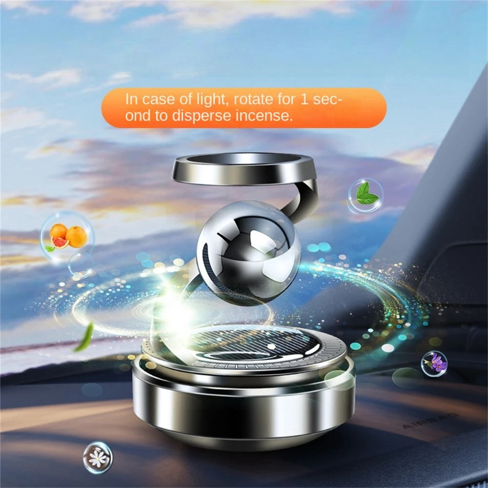 Creative-Automatic-Rotating-Solar-Car-Aromatherapy-Ornaments-Car ...