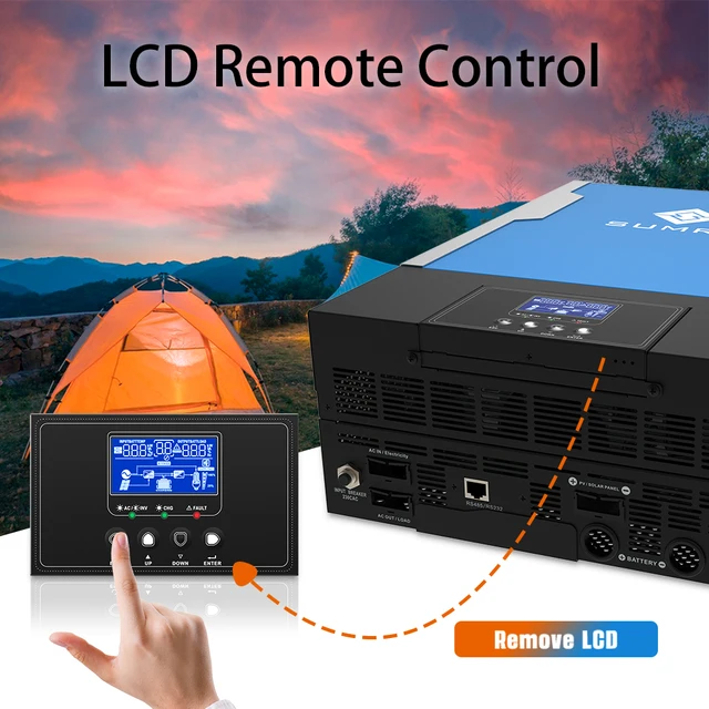 SUMRY Solar Inverter Removable Screen for Remote Control LCD Display ...