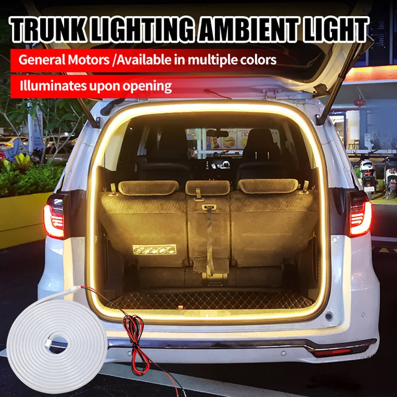 2M/4M Car Trunk Dynamic Flowing Light Strip Automatic On/Off Scanning ...