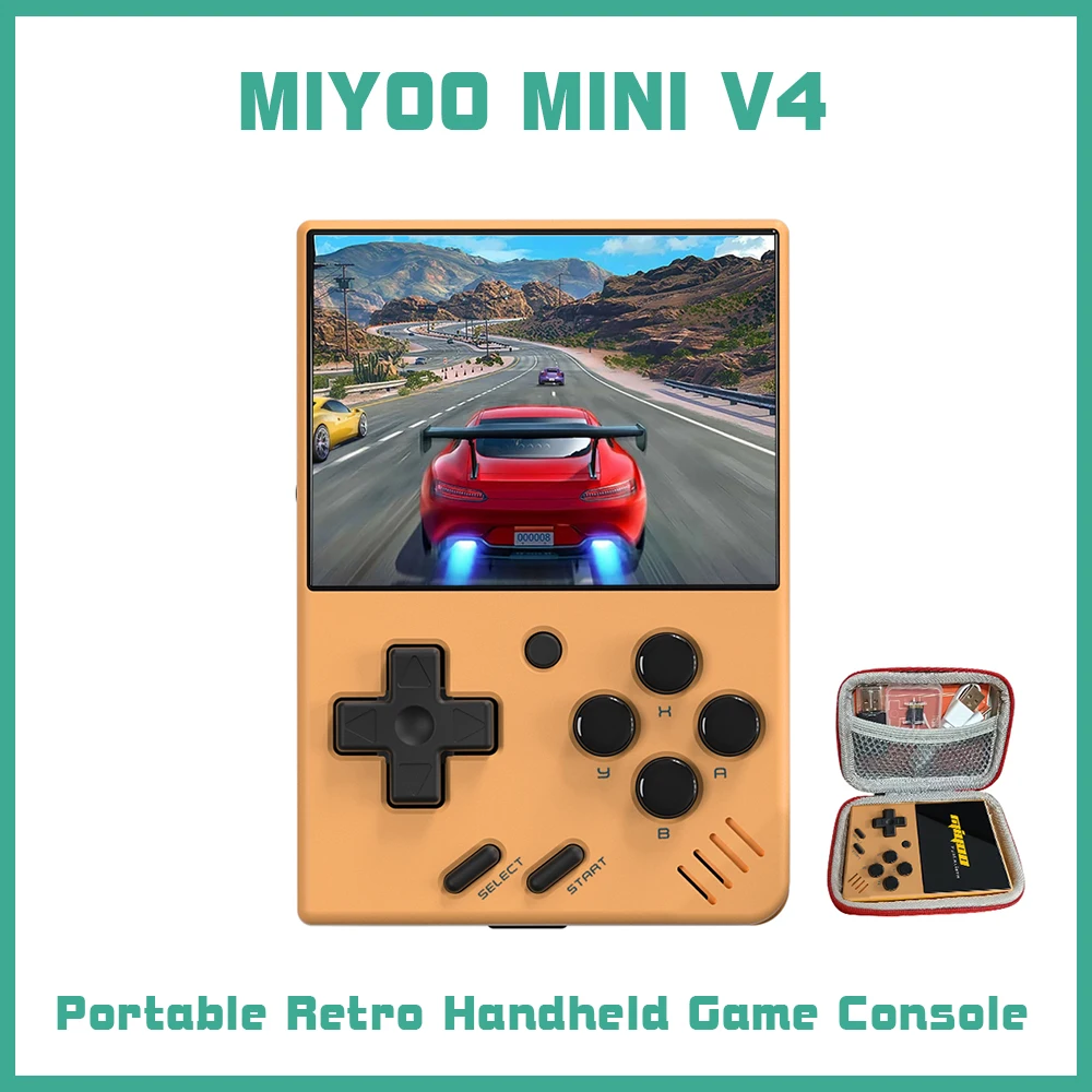MIYOO MINI V4 PortableRetro Handheld Game Console 2.8Inch IPS Screen Video Game Consoles Linux ...