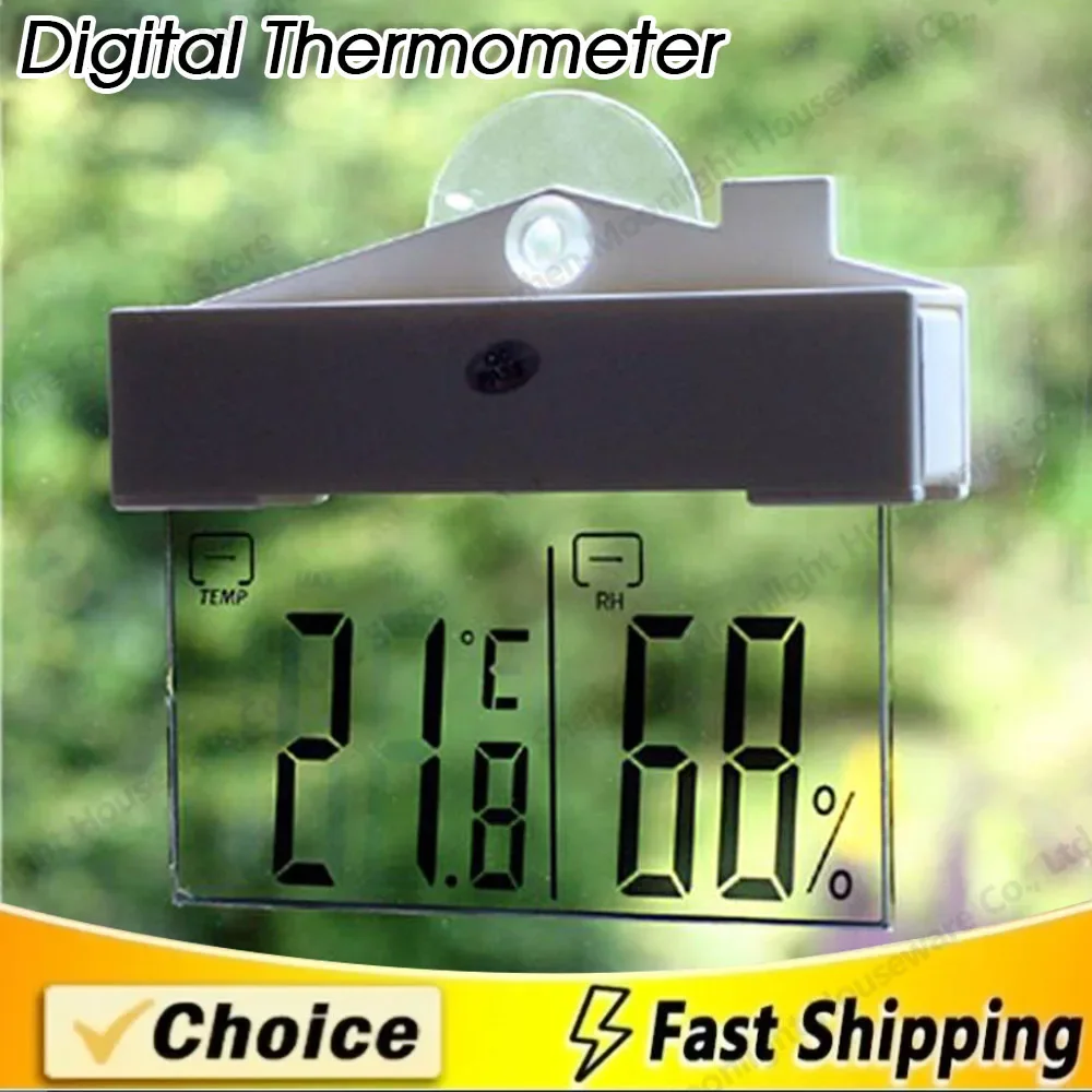 Digital-Weather-Station-Suction-Cup-Indoor-Outdoor-Window-Thermometer ...