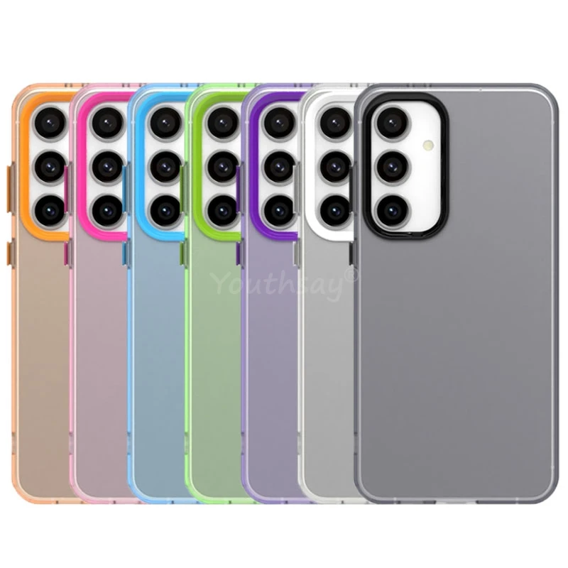 Frosted-Transparent-Case-For-Samsung-Galaxy-S24-FE-Case-Silicone-Matte ...