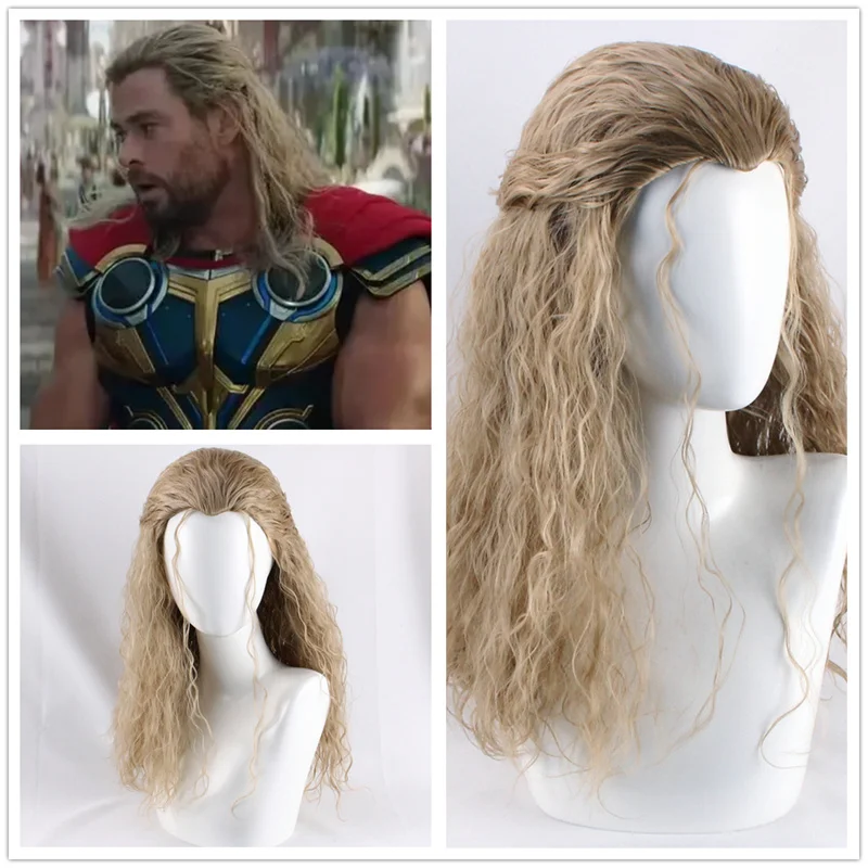Pelucas-de-Cosplay-de-Thor-pel-cula-Love-And-Thunder-4-juegos-de-rol ...