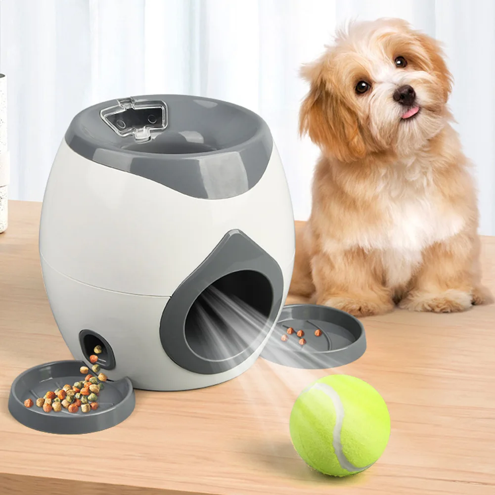 Automatic Dog Ball Launcher Dog Tennis Food Reward Machine Interactive ...