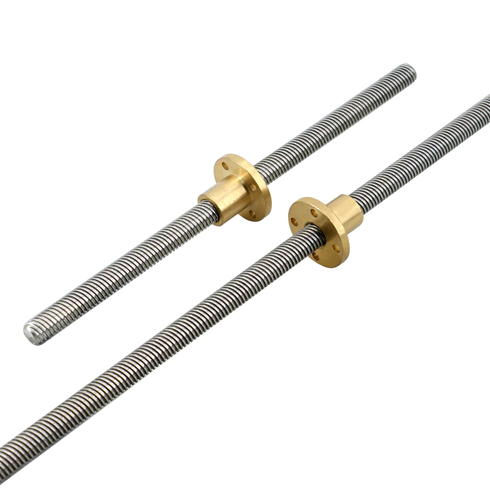 CNC 3D Printer Part Trapezoidal Rod T8 Lead Screw 8mm diameter Pitch 1mm-4mm Lead1mm-14mm with ...