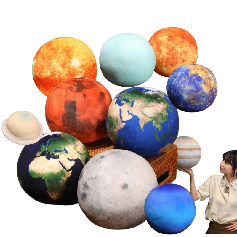 Simulation 27cm Stuffed Earth Sun Mars Jupiter Plush Toy Planets in the ...