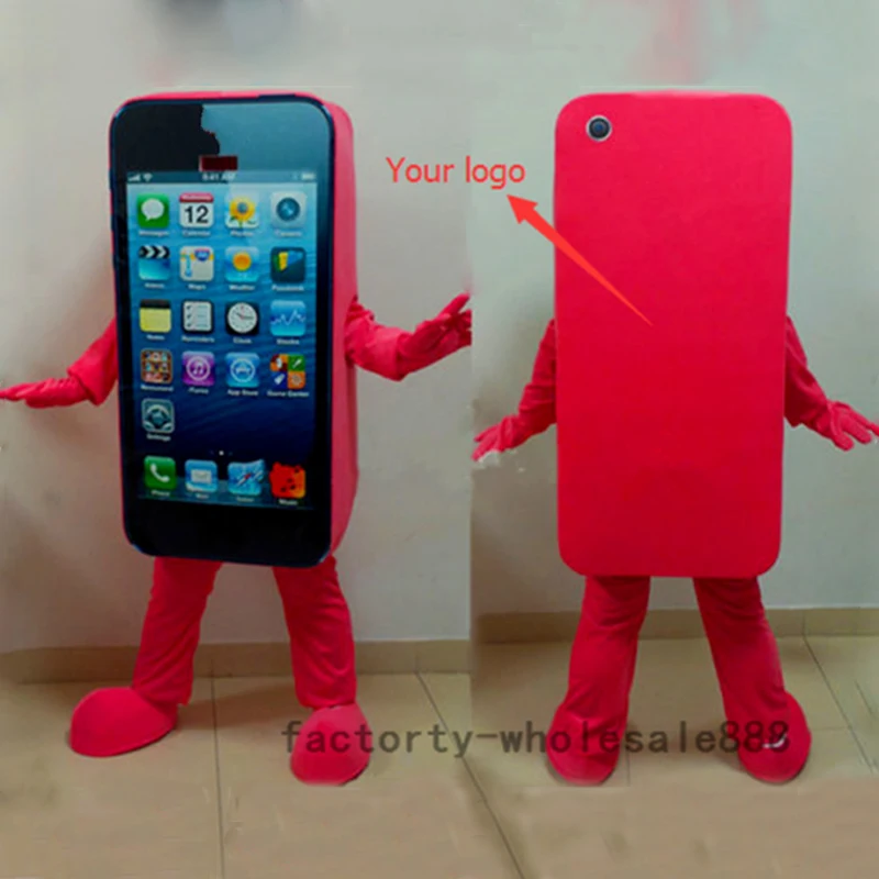 Mobile-Advertising-Cell-Phone-Mascot-Cosplay-Costume-Suits-Adults-Size ...