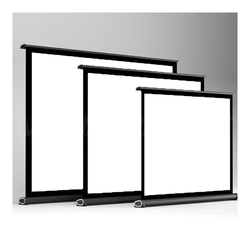 Pull-Up-Projection-Screen-HD-4-3-50-Inch-Projector-Foldable-Stand ...