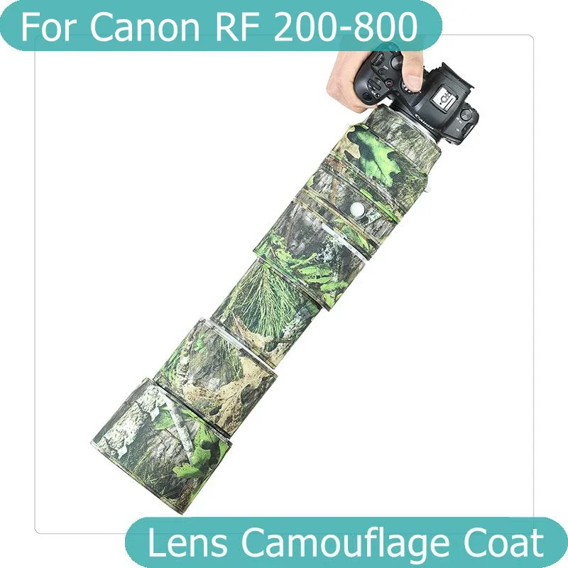 For Canon RF 200-800mm Lens Camouflage Coat Waterproof Rain Cover ...