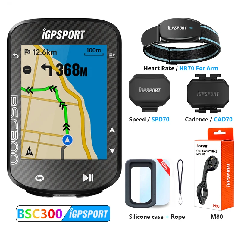 IGPSPORT-Bsc300-Gps-Bike-Computer-Wireless-Speedometer-GPS-Navigation-ANT-Cadence-Sensor-IPX7 ...