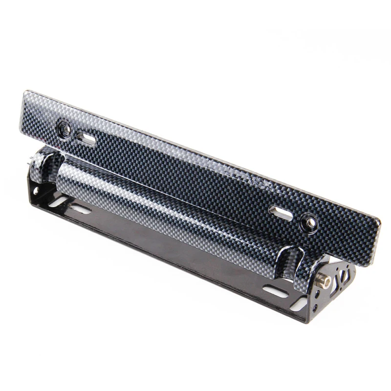 Car-Modification-Part-License-Plate-Adjustable-Carbon-Fiber-Pattern ...