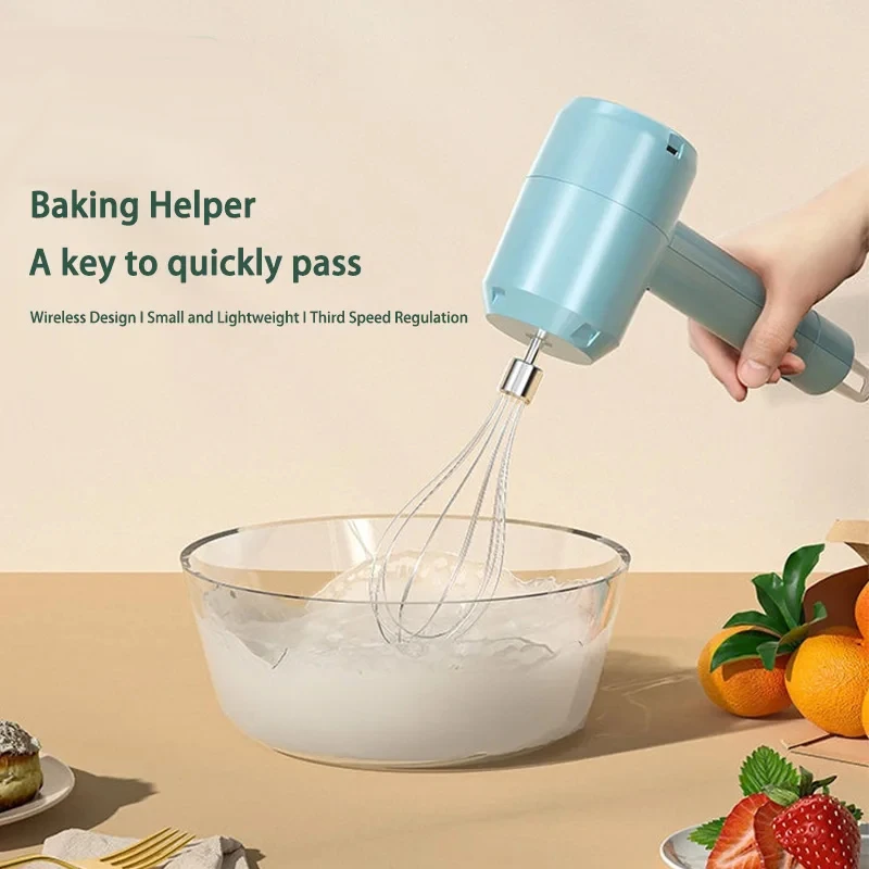 Electric-Blenders-Wireless-Handheld-3-Speeds-Electric-Mixer-Egg ...