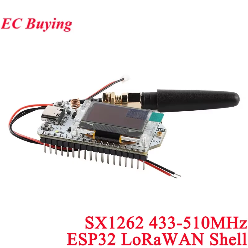 ESP32-SX1262-LoRa-433-510MHz-OLED-Display-WIFI-Module-Development-Board ...