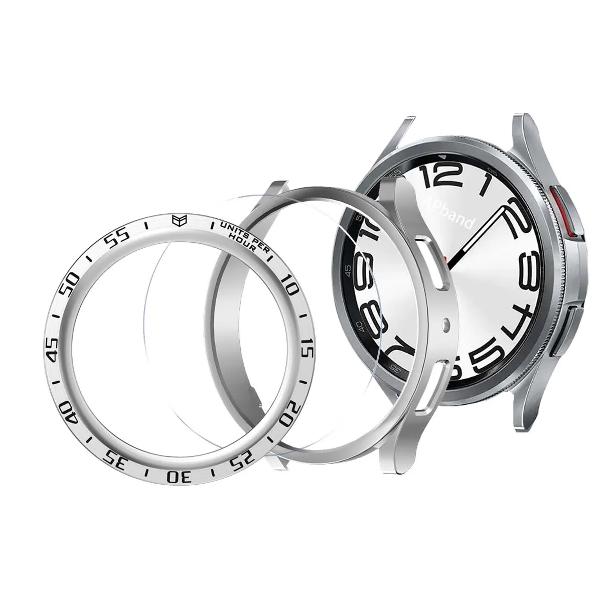 metal-bezel-ring-Tempered-glass-case-for-samsung-galaxy-watch-6-classic ...