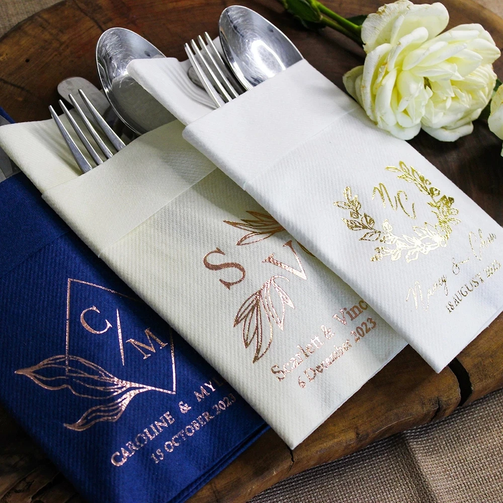50pcs-Personalized-Napkins-Wedding-Engagement-Party-Table-Dinner ...
