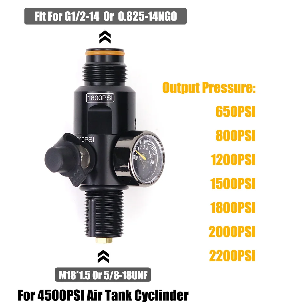 High-Pressure-4500PSI-Air-Tank-Cylinder-Regulator-Valve-Output-Pressure ...