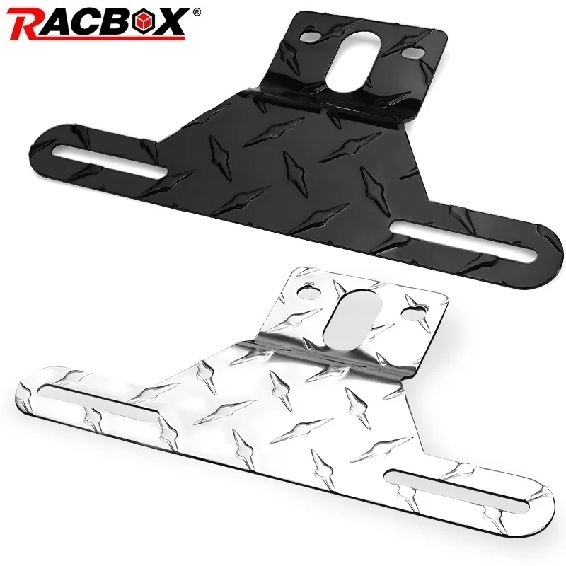 Aluminum-Motorcycle-Truck-Trailer-Camper-License-Plate-Bracket-Fender ...