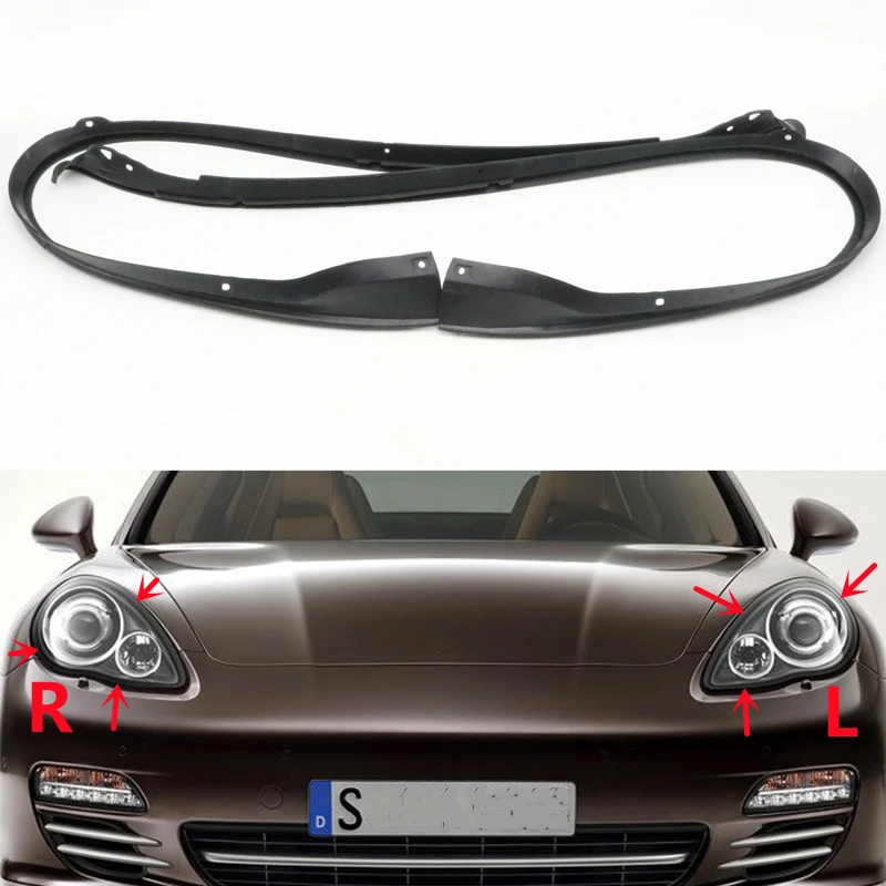 For Porsche Panamera 2010 2011 2012 2013 Headlight Rubber Sealing Strip ...