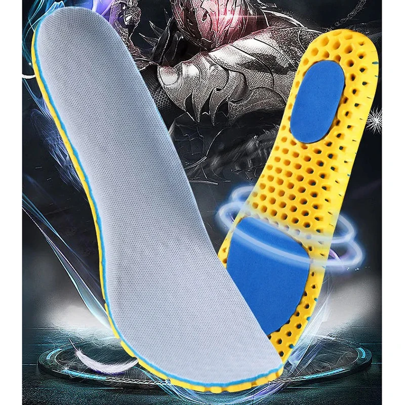 Memory-Foam-Insoles-For-Shoes-Sole-Mesh-Deodorant-Breathable-Cushion ...