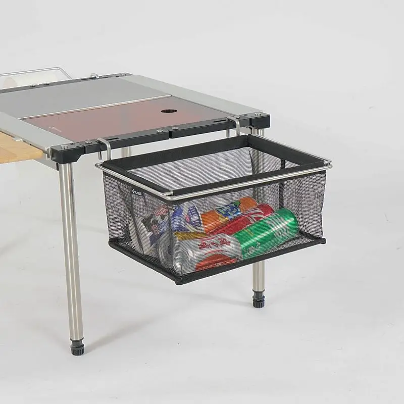 Outdoor-IGT-Table-Accessories-Mesh-Folding-Drainage-Basket-Storage-Box ...