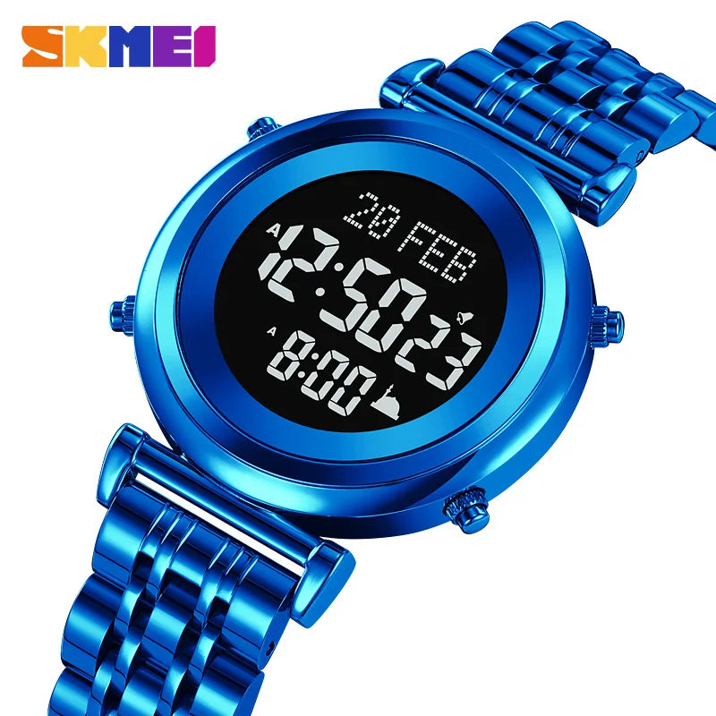 SKMEI-Azam-Digital-Watch-Fashion-Mens-Wristwatch-Stainless-Steel ...