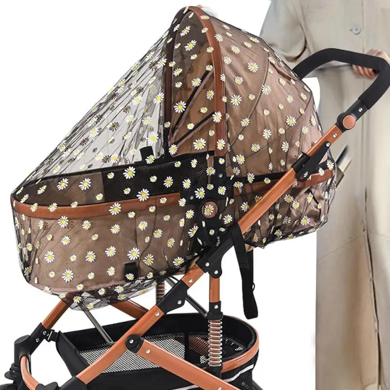 Stroller-Cover-For-Summer-Small-Crib-Mesh-Cover-2pcs-Set-Breathable ...