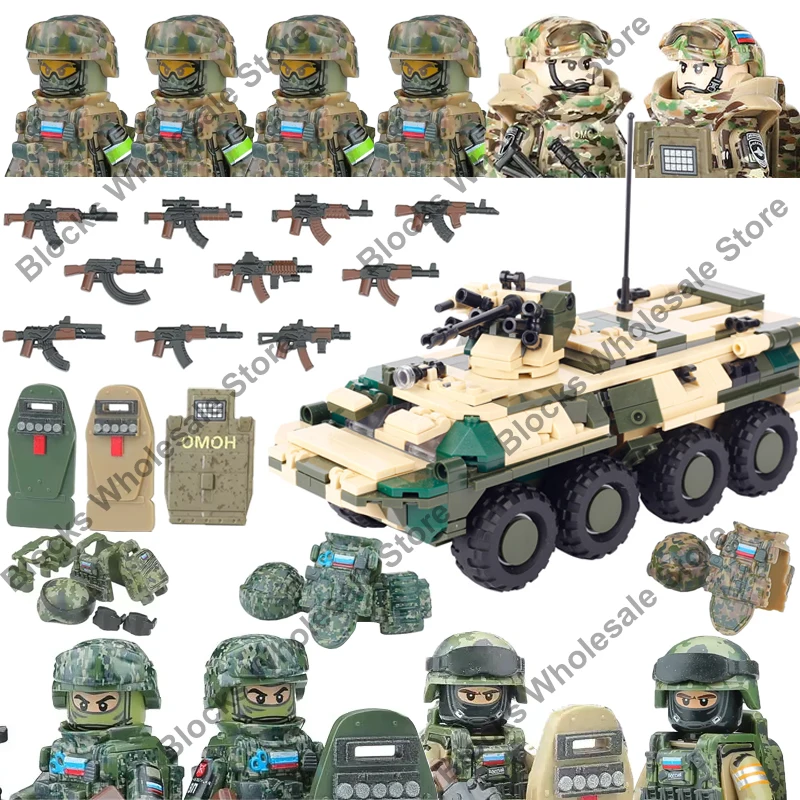 Military Soldier Russia Green Special Forces Building Blocks City ...