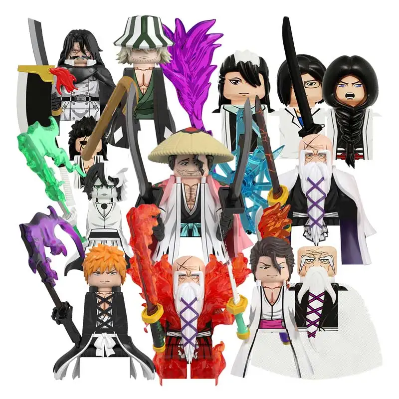 WM6164-BLEACH-Hitsugaya-Kurosaki-Kuchiki-Ichigo-Buildings-Blocks-Anime ...