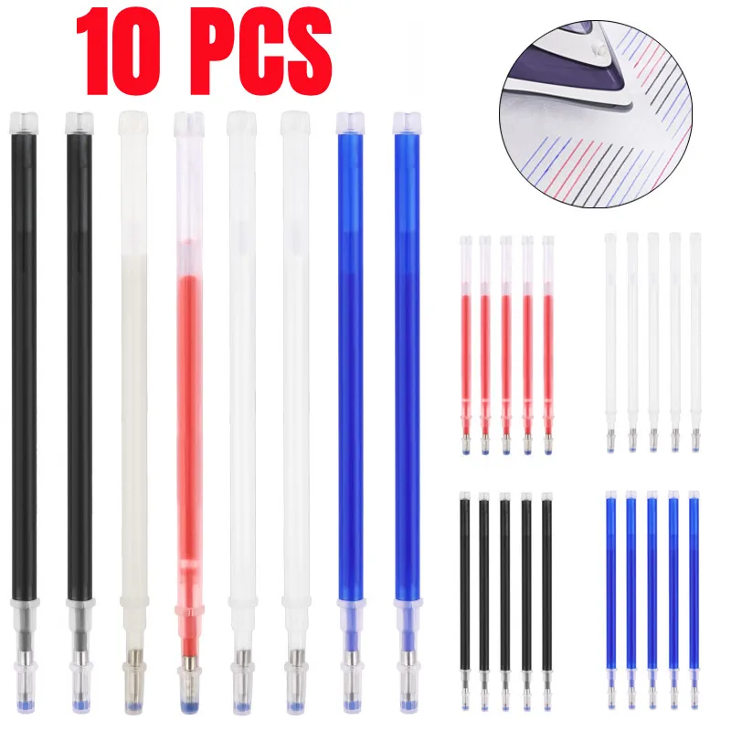 10Pcs-Set-Heat-Erasable-Marker-Pen-Temperature-Disappearing-Fabric ...