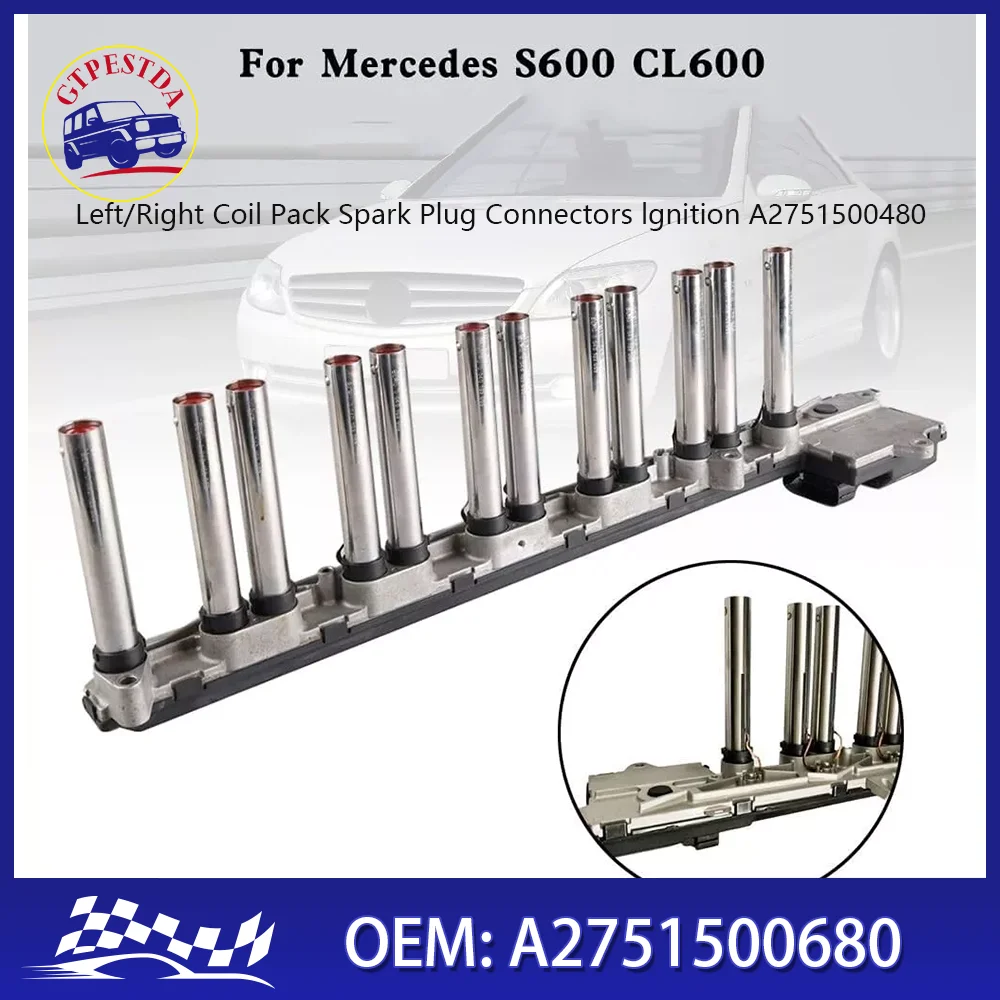 Left-And-Right-V12-Ignition-Coil-Pack-A2751500680-A2751500780-Fits-For ...