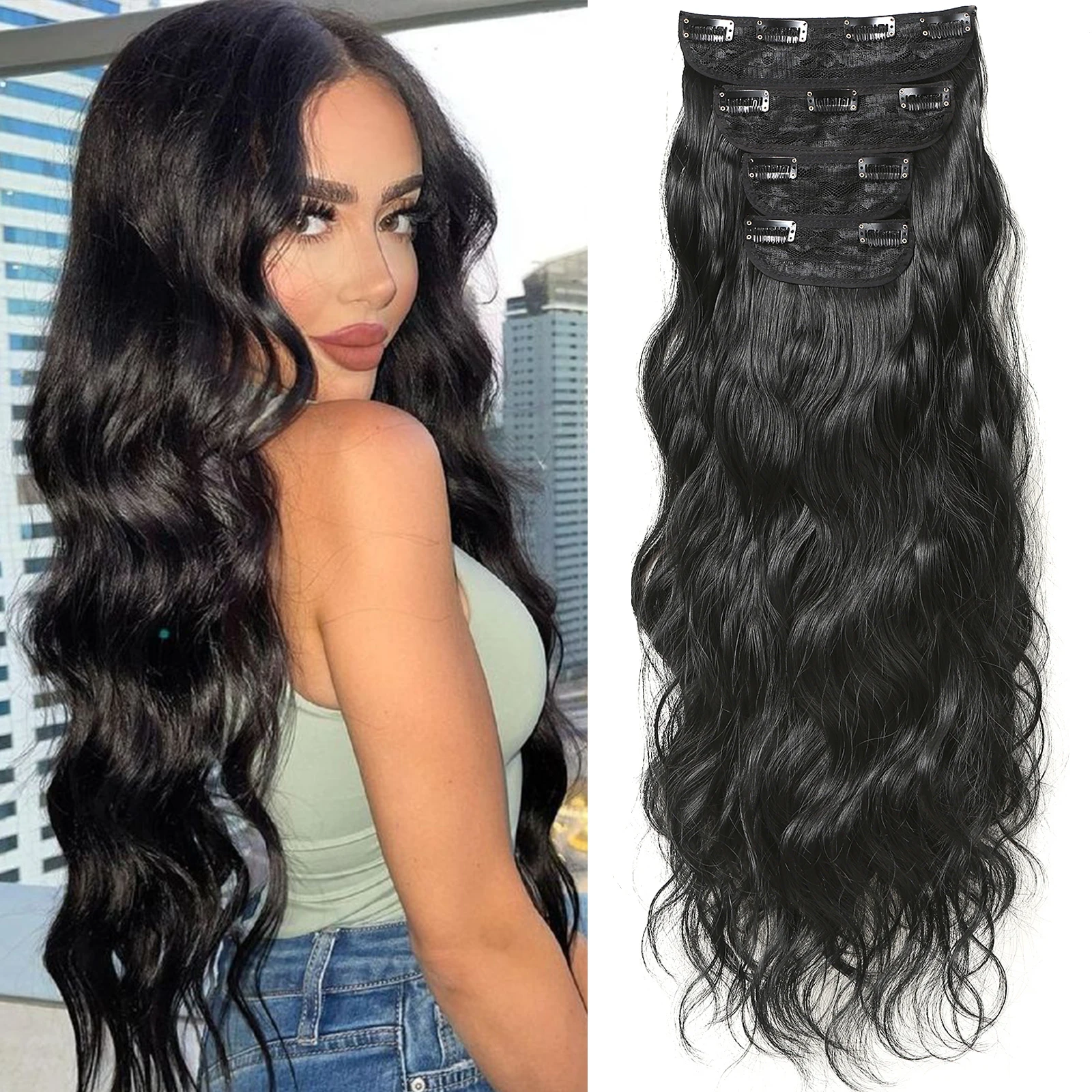 HAIRprofits-ic-Extensions-de-cheveux-clipser-pour-femmes-postiches ...