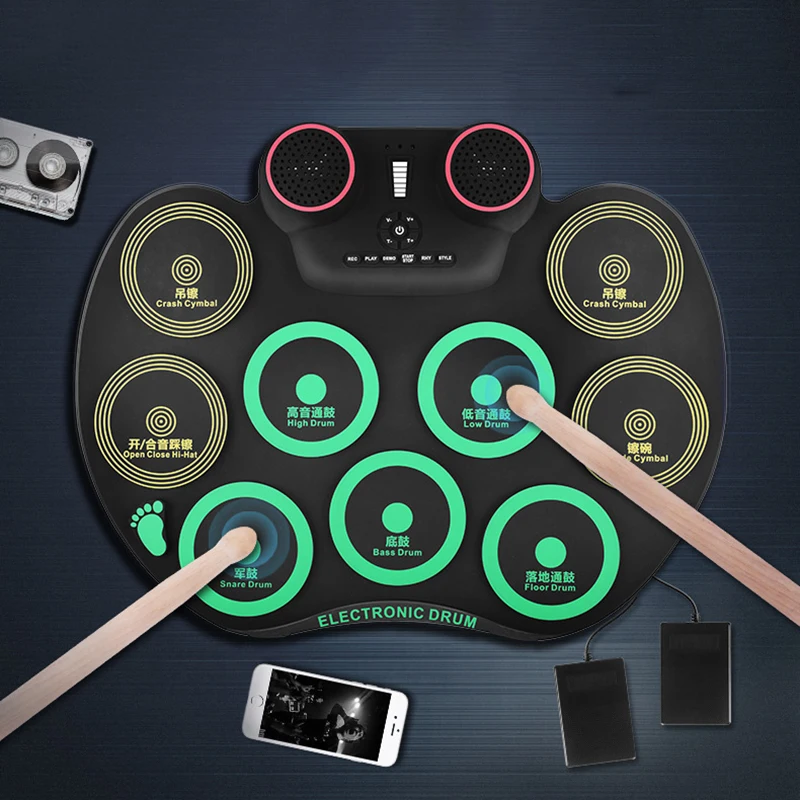 Percussion-Trigger-Electronic-Drums-Pad-Adults-Digital-Drum-Module ...