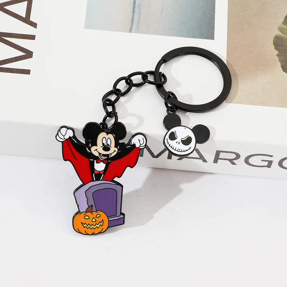 Disney Cartoon Mickey Mouse Keychain Creative Funny Halloween Mickey ...